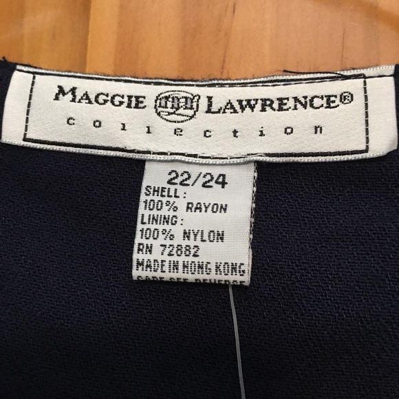 Maggie Lawrence | Jackets & Coats | Maggie Lawrence Plus Size Navy Blue ...